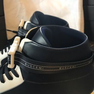 Buscemi | Shoes | 695 Buscemi 0 Mm Sport Leather Hightop Trainers ...